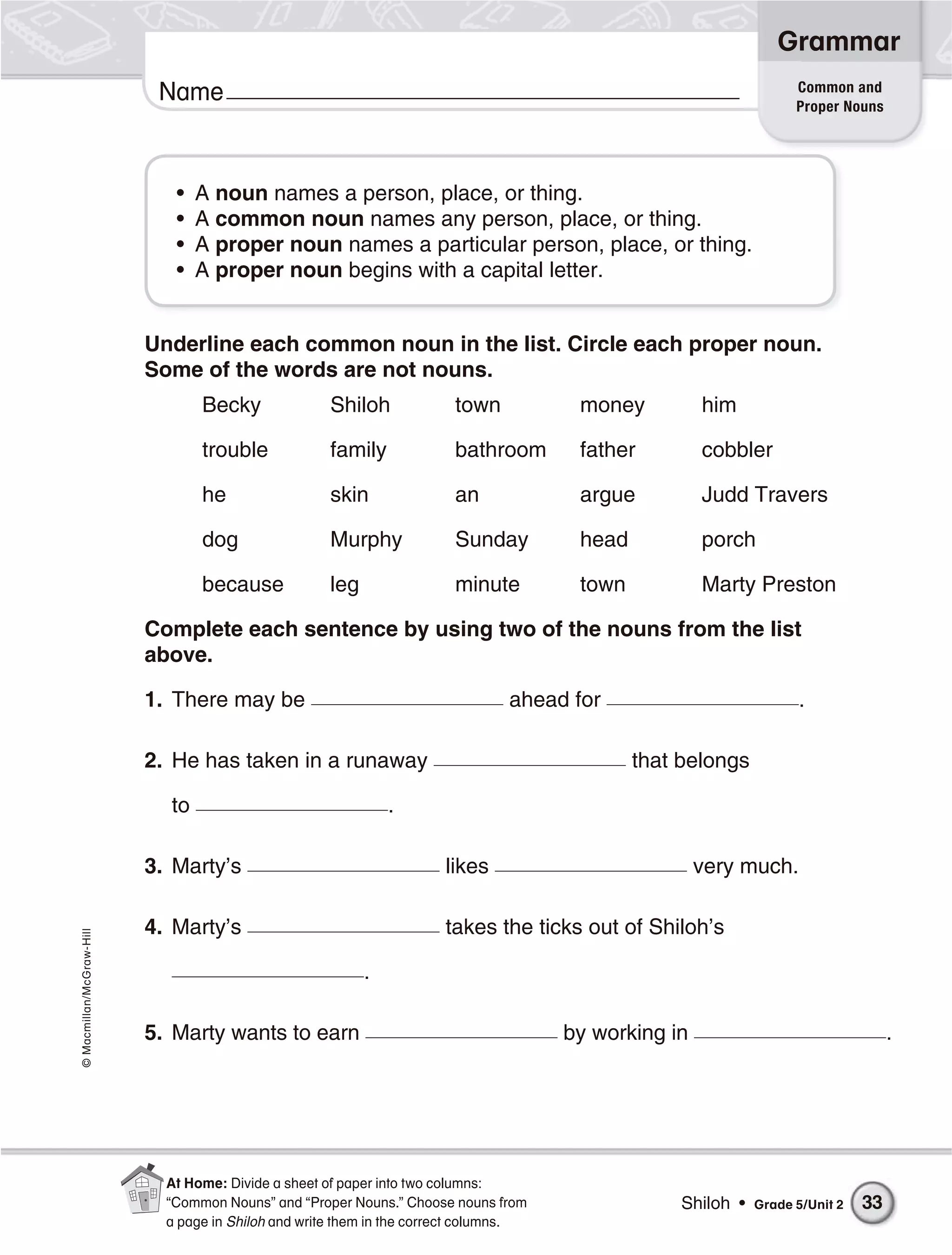 WORKBOOK ENGLISH GRADE 5 | PDF