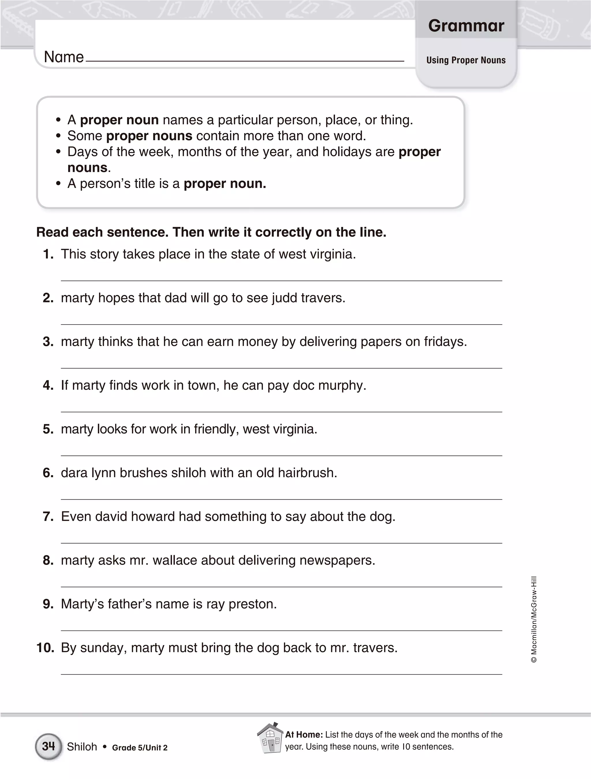 WORKBOOK ENGLISH GRADE 5 | PDF