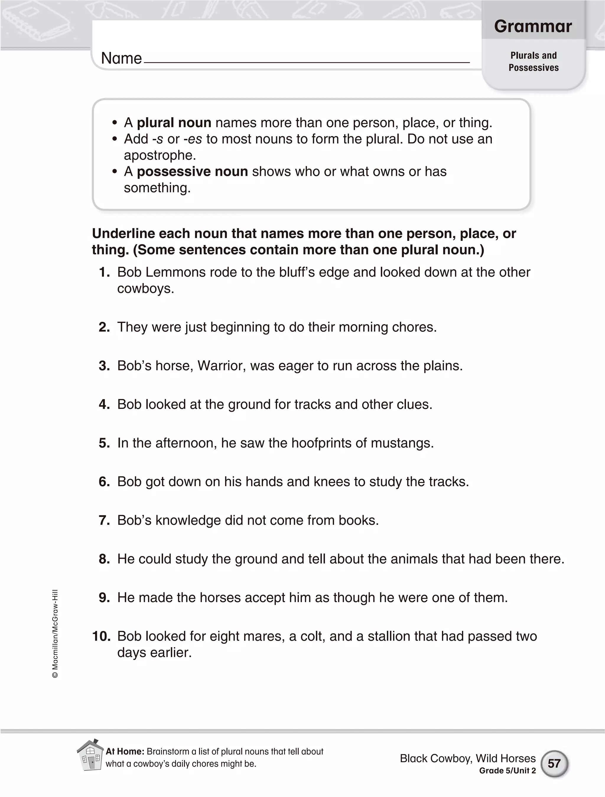 WORKBOOK ENGLISH GRADE 5 | PDF