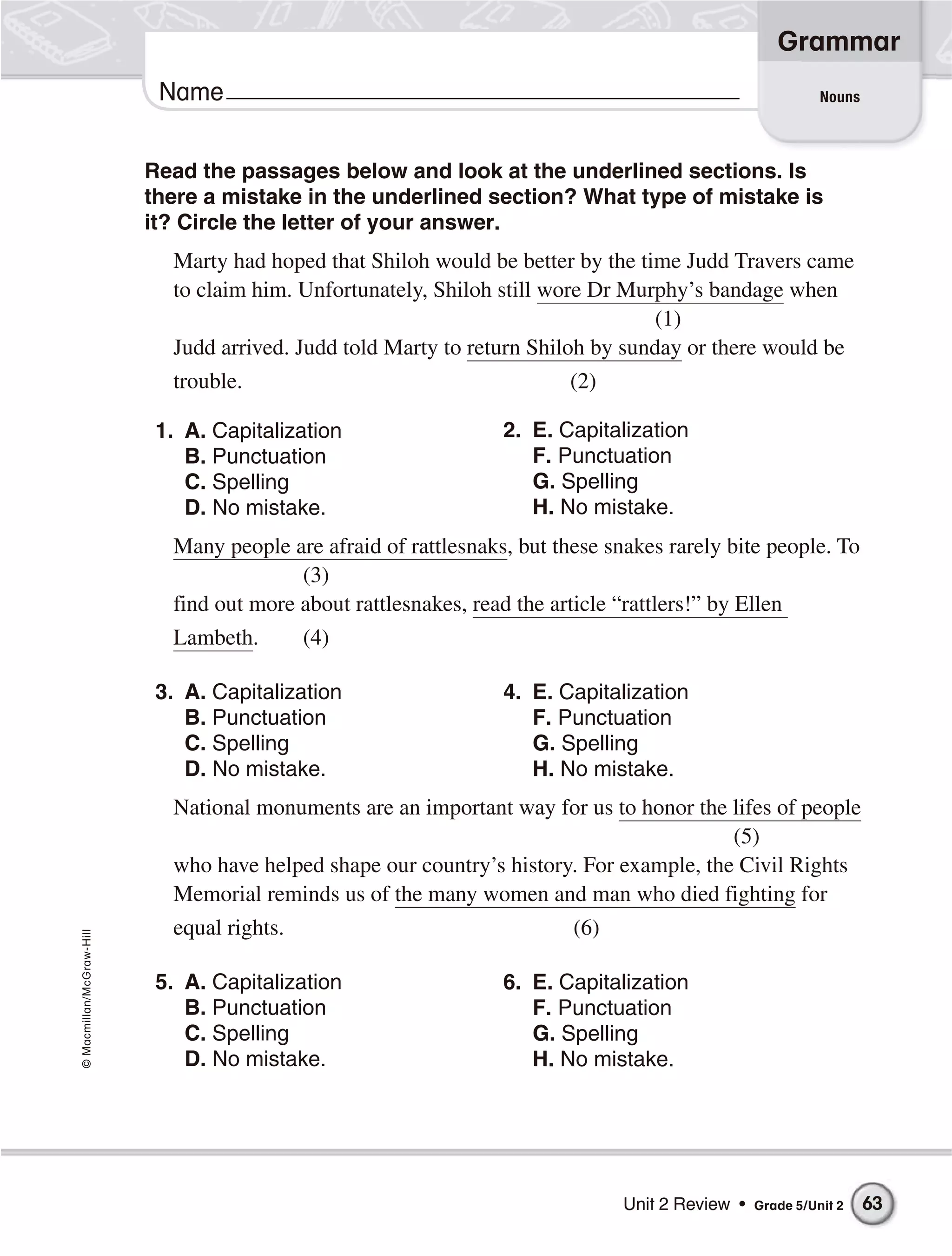 WORKBOOK ENGLISH GRADE 5 | PDF