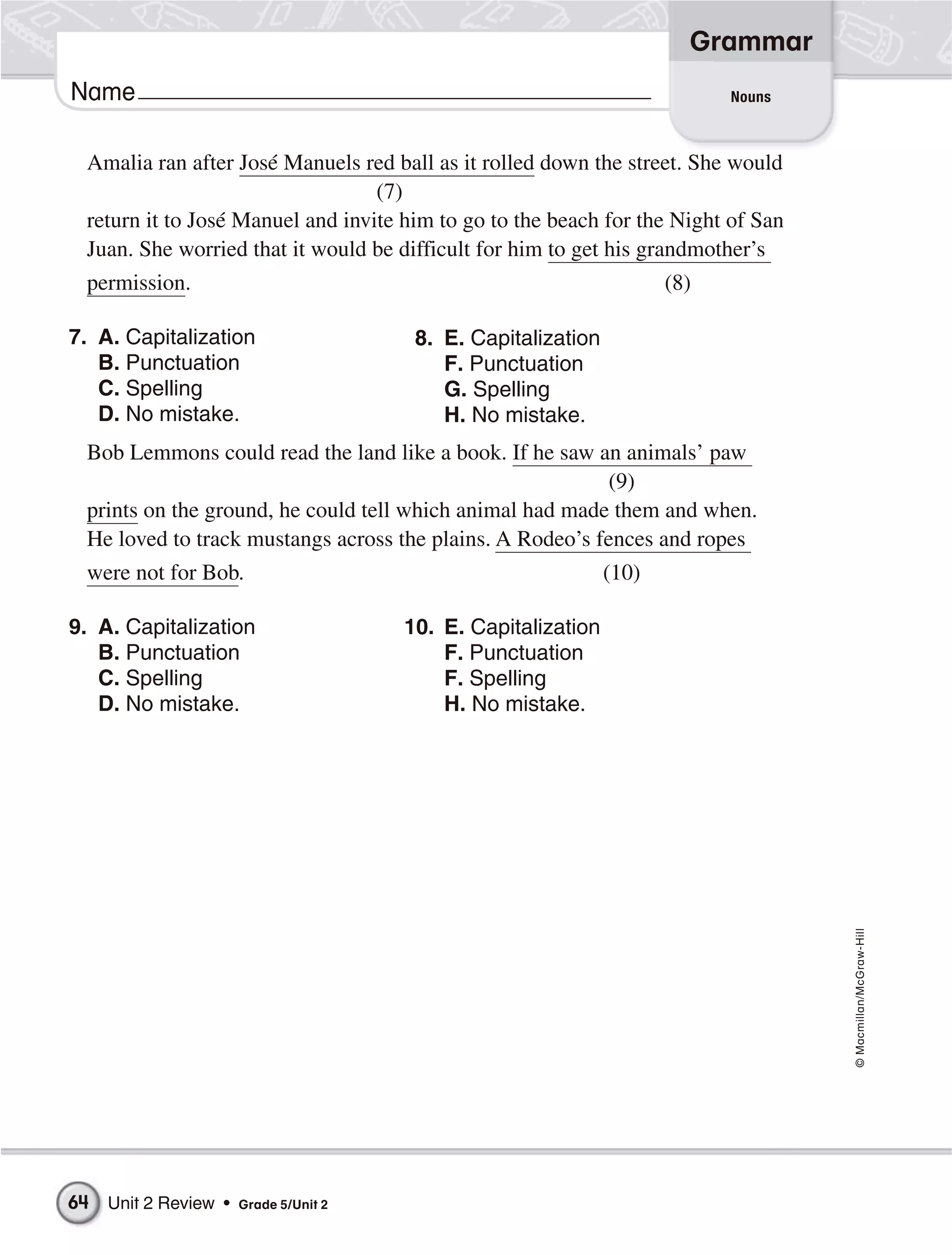 WORKBOOK ENGLISH GRADE 5 | PDF