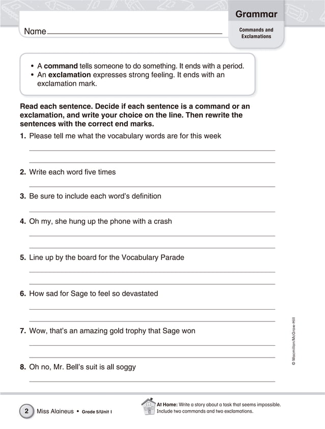 WORKBOOK ENGLISH GRADE 5 | PDF