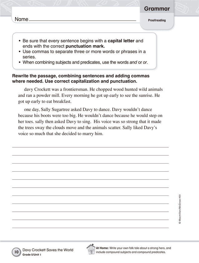 WORKBOOK ENGLISH GRADE 5 | PDF