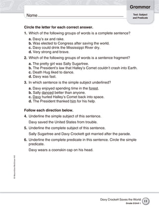 WORKBOOK ENGLISH GRADE 5 | PDF