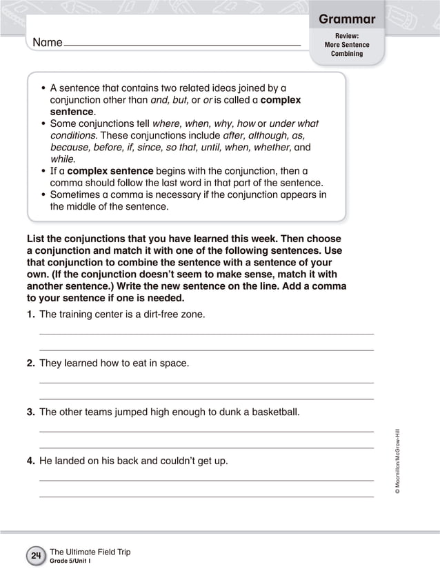 WORKBOOK ENGLISH GRADE 5 | PDF