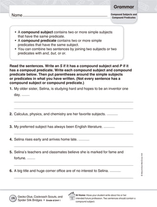 WORKBOOK ENGLISH GRADE 6 | PDF