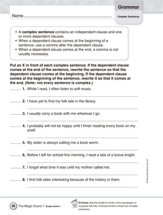 WORKBOOK ENGLISH GRADE 6 | PDF