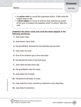 WORKBOOK ENGLISH GRADE 6 | PDF