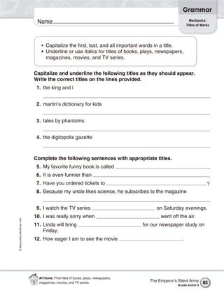 WORKBOOK ENGLISH GRADE 6 | PDF