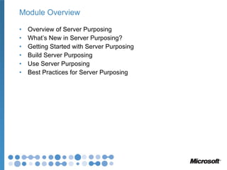 WBH 4.0 Mod 6 - Server Purposing.ppt