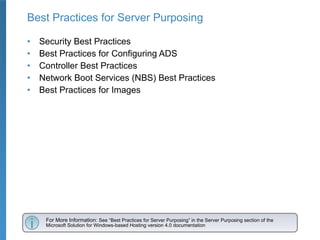 WBH 4.0 Mod 6 - Server Purposing.ppt