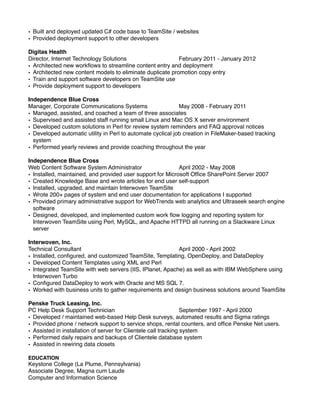 William B. Hauck Resume PDF | PDF