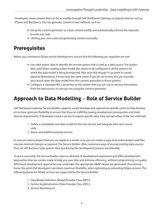 Data Modeling in SAP Gateway – maximize performance at all levels | PDF | Databases | Computer ...