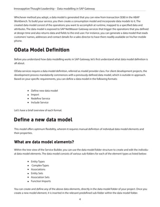 Data Modeling in SAP Gateway – maximize performance at all levels | PDF | Databases | Computer ...