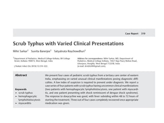 Scrub typhus or Lousy Problem in Children.pptx