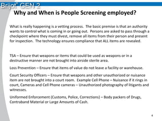 Basics of Whole Body Imaging - Security People Screening | PPT