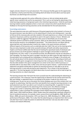 Work Based Learning | PDF