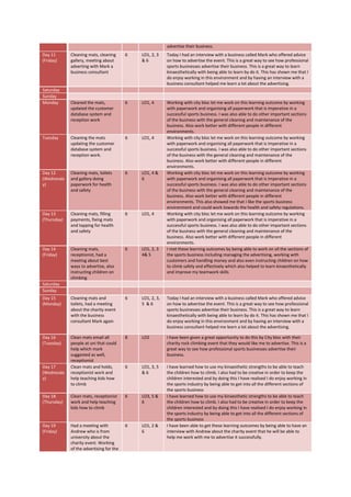 Work Based Learning | DOCX