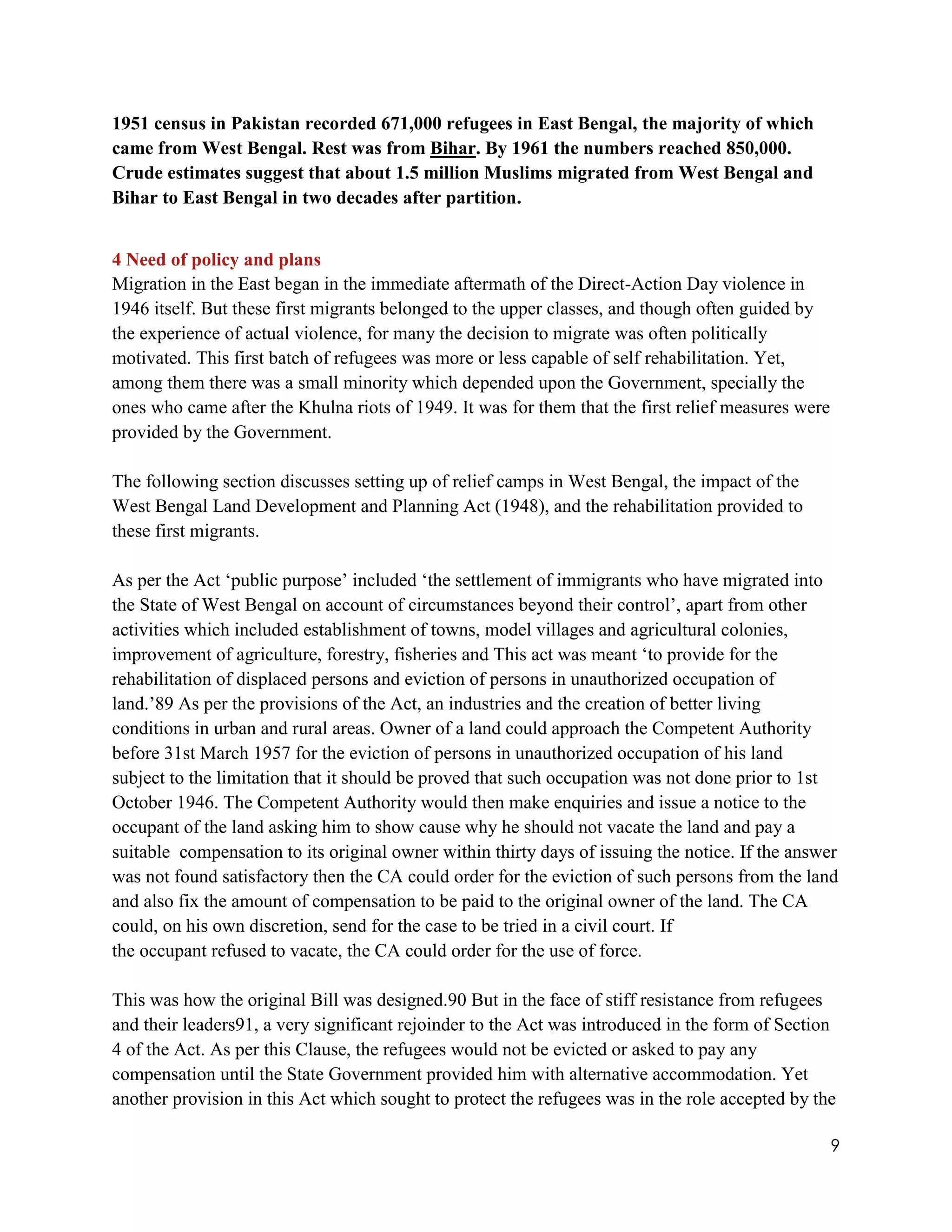 WEST BENGAL LAND DEVELOPMENT AND PLANNING ACT 1948 | PDF