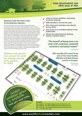 World Biofuels Markets 2010 | PDF | Power and Energy Industry | Industries