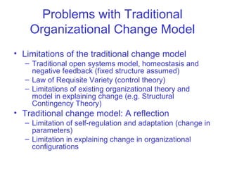 A DYNAMIC APPROACH FOR MODELING ORGANIZATIONAL CHANGE AND EVOLUTION: A ...