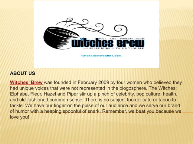 Witches' Brew Online Media Kit | PPT