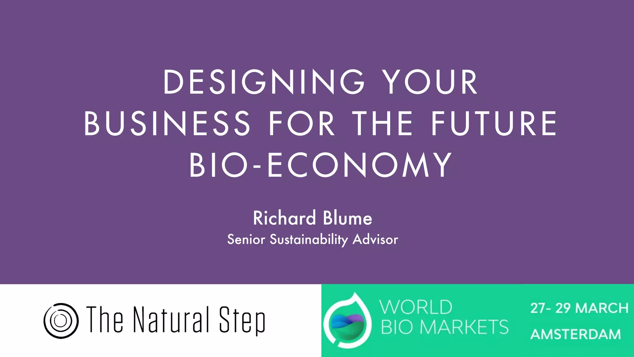 Designing your business for the future bio-economy. | PPT