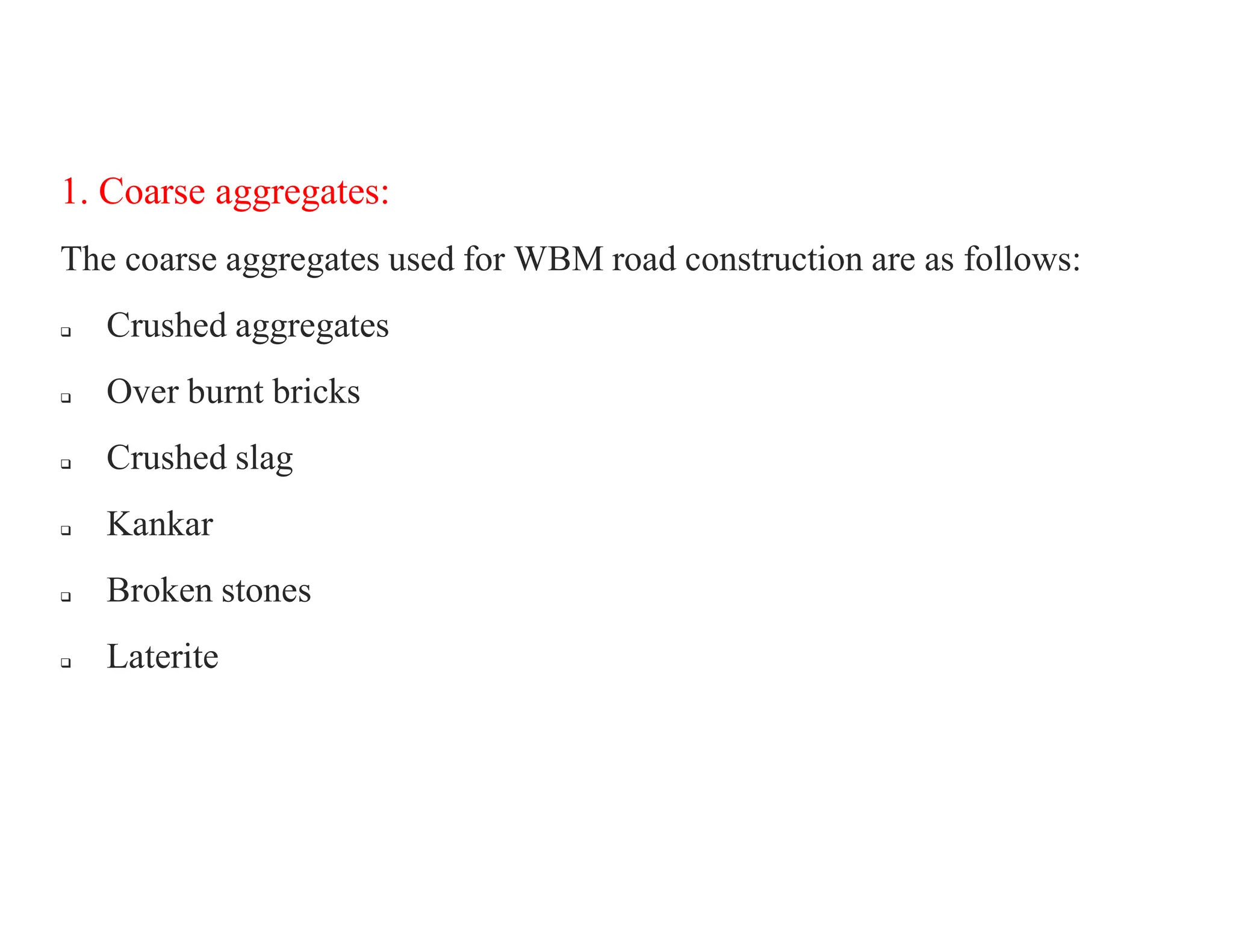 Construction of Water Bound Macadam (WBM) roads | PDF