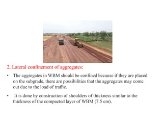 Construction of Water Bound Macadam (WBM) roads | PDF
