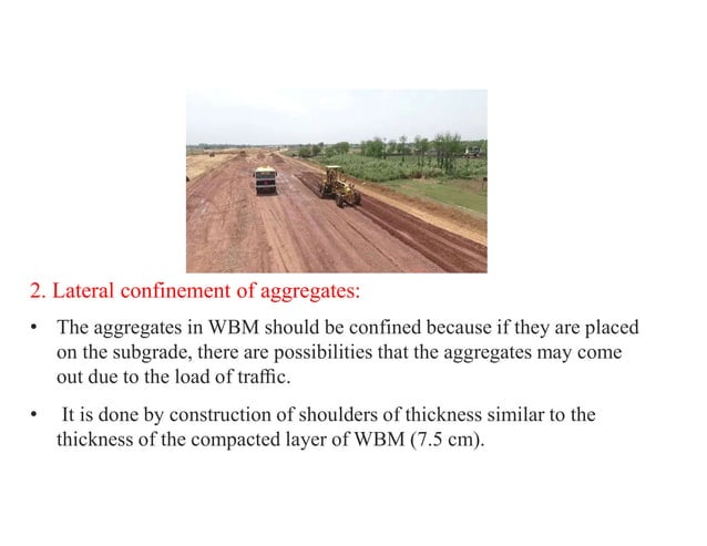 Construction of Water Bound Macadam (WBM) roads | PDF