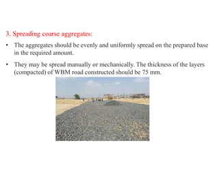 Construction of Water Bound Macadam (WBM) roads | PDF