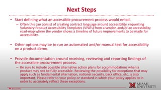 Incorporating Accessibility into the Procurement Process | PDF