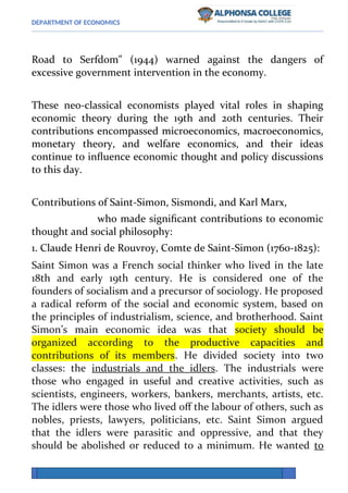Postulates of classical and neoclassical school. | DOCX