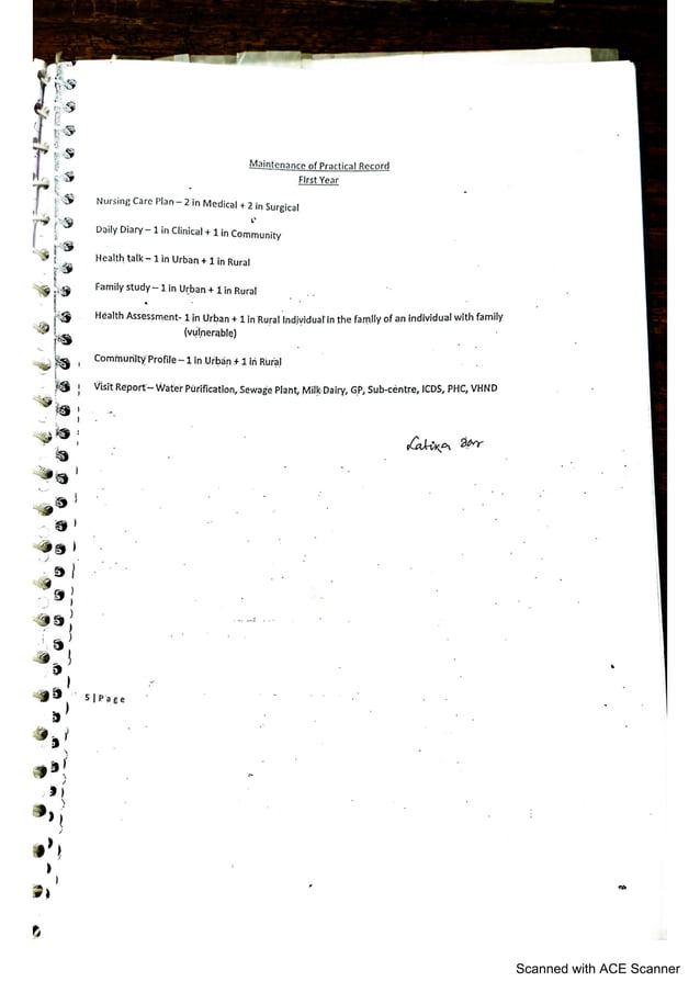 WBNC procedure and practical list.pdf for GNM nursing student | PDF