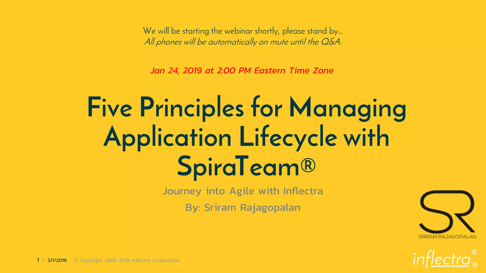 Five Principles For Application Life Cycle Management Pptx