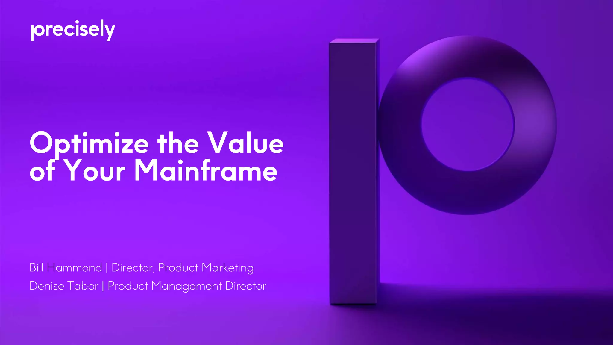 Optimize the Value of Your Mainframe | PPT