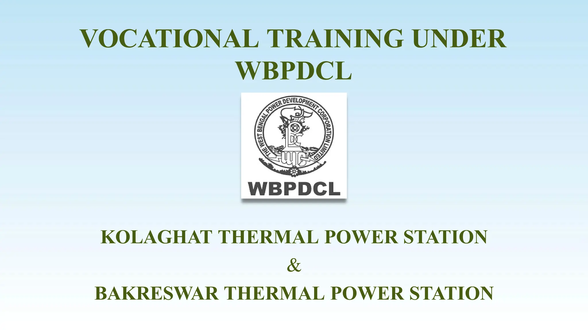 BAKRESHWAR THERMAL POWER STATION PPT WBPDCL | PPTX