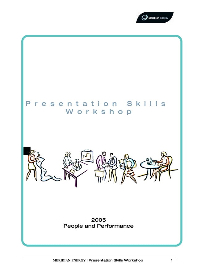 Presentation skills Workbook | DOC