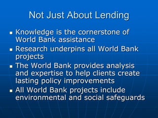 World Bank Internship Presentation | PPT