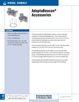 Edwards Signaling WBR Data Sheet | PDF