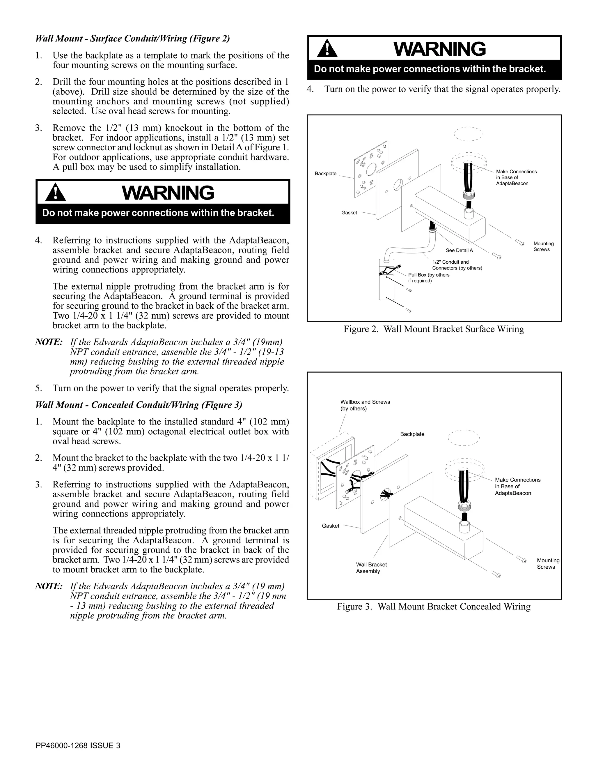 Edwards Signaling WBR Installation Manual | PDF