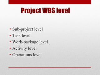 Wbs | PPT