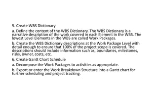 WBS-final-1.Project Management and Ethics.pptx | Business | Business ...