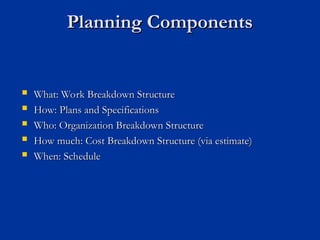 Work Breakdown Structure - Organisational Breakdown Structure | PPT