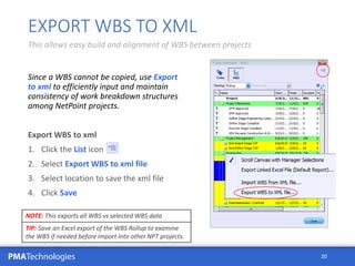 Work Breakdown Structure Planning in NetPoint | PDF
