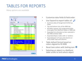 Work Breakdown Structure Planning in NetPoint | PDF