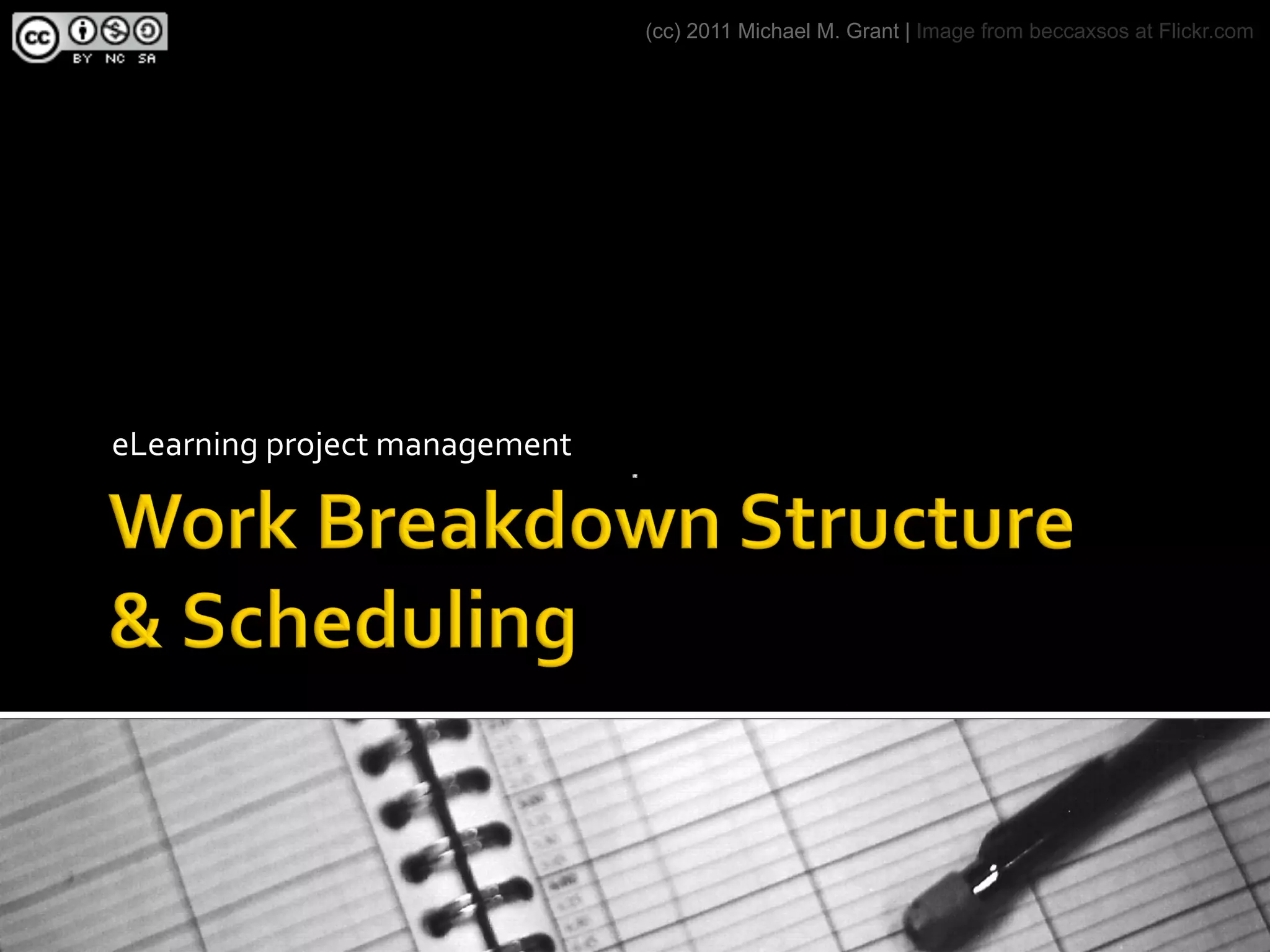 WBS And Scheduling for eLearning Project Managament | PDF