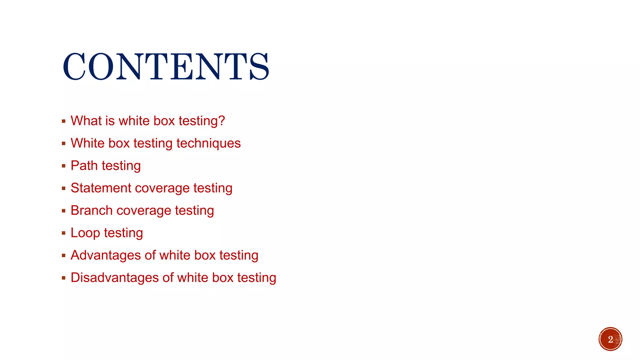 White box testing | PPT