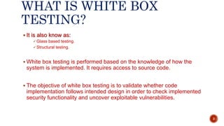 White box testing | PPT