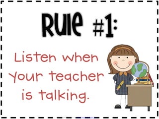 Wbt ish class rules w clip art | PDF